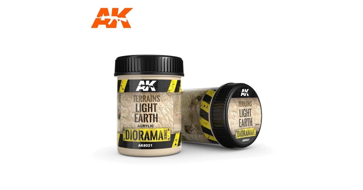 AK Interactive AK8021 Terrain Light Earth 250ml - MiniBox.hu modell és ...