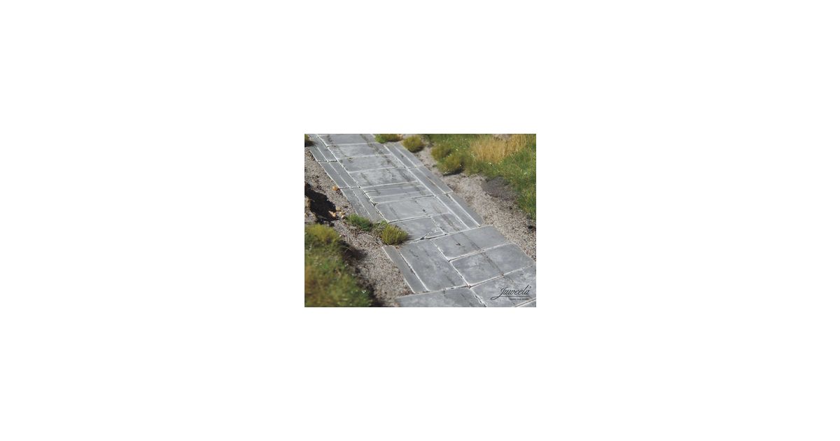 Juweela 28364 beton útelem, betonlap 2 készlet (42+50+50x) (1:87 ...