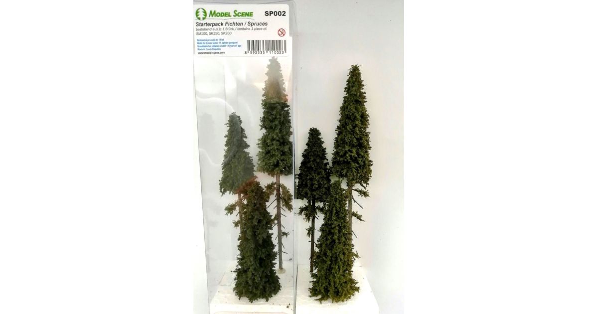 Model Scene SP002 Fenyőfa kezdőcsomag, starter pack, 3 db - MiniBox.hu ...