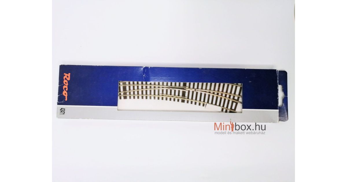 Roco 42471 RocoLine íves váltó, jobbos R5-R6 (1:87) - MiniBox.hu modell és makett webáruház